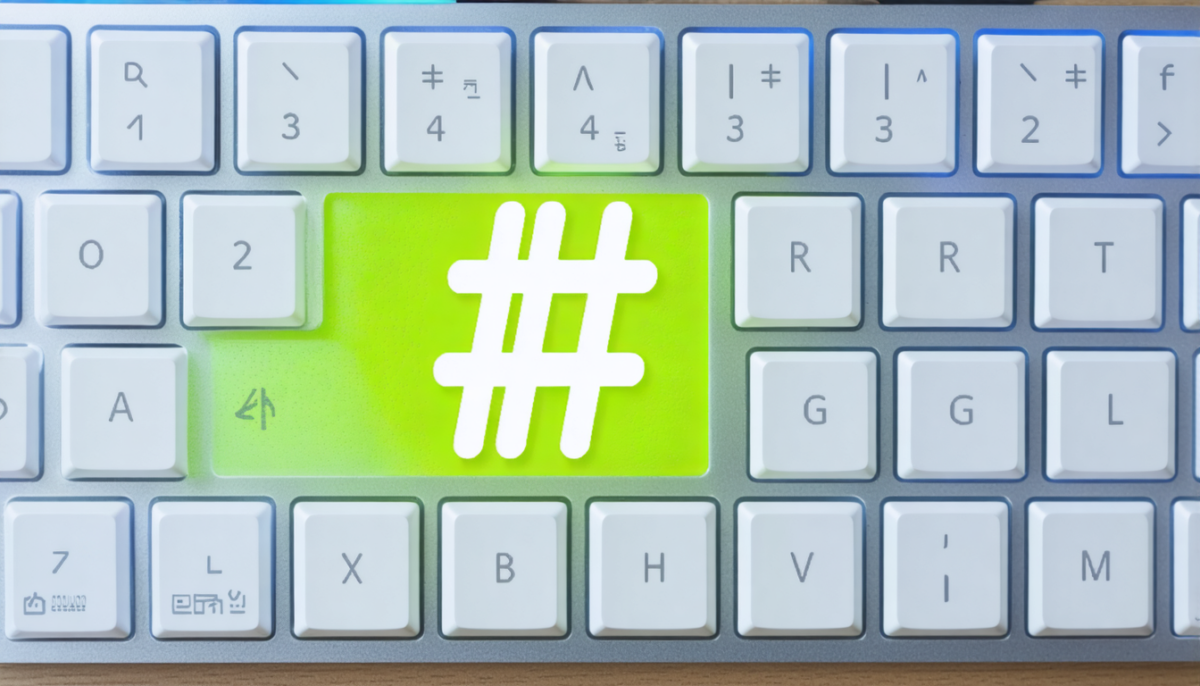 Astuce : taper un hashtag facilement au clavier